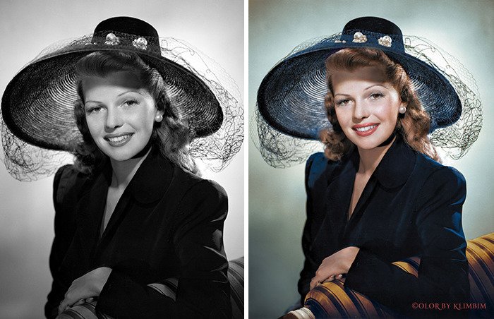 Stunning Colorized Photos Of Classical Hollywood Stars That Bring The ...