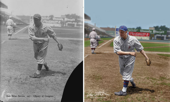Stunning Century-Old Colorized Photos Of Baseball Players From Major ...