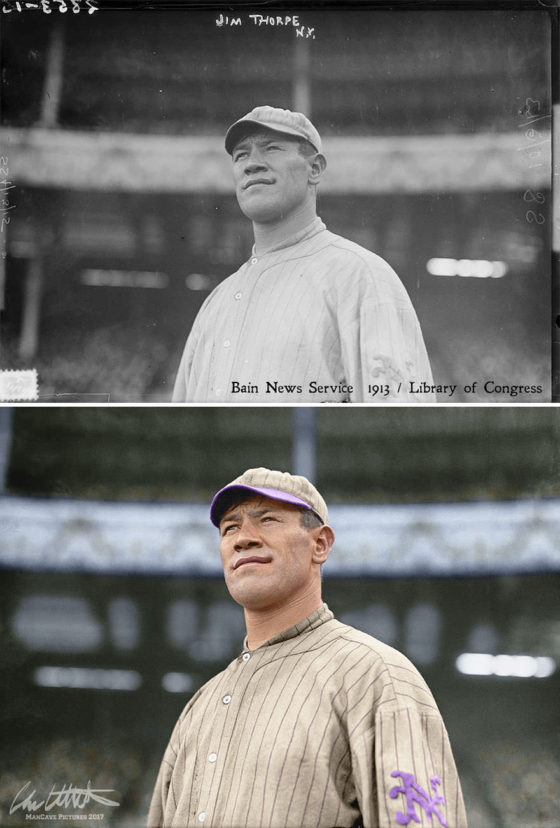Stunning Century-Old Colorized Photos Of Baseball Players From Major ...