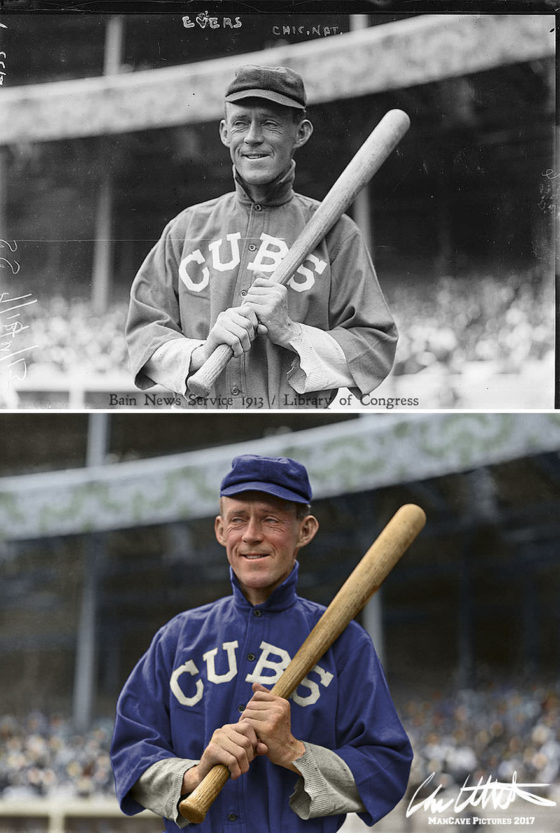 Stunning Century-Old Colorized Photos Of Baseball Players From Major ...