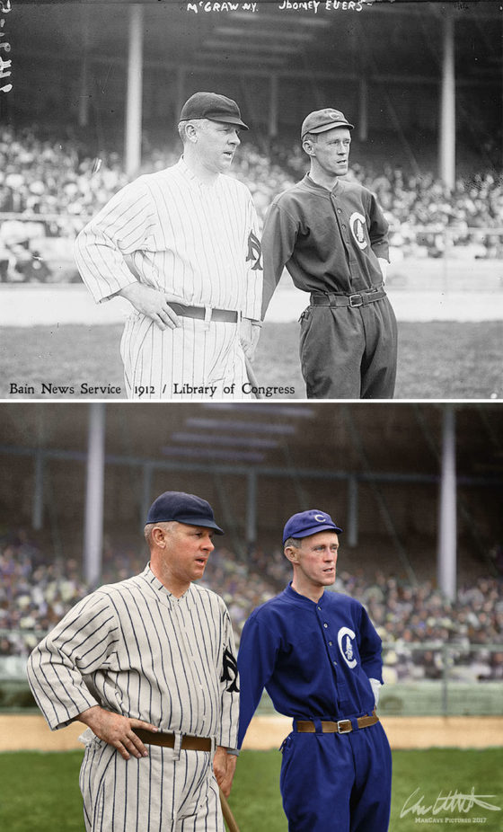 Stunning Century-Old Colorized Photos Of Baseball Players From Major ...