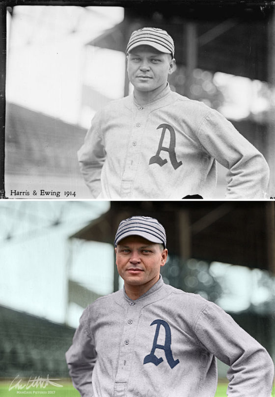 Stunning Century-Old Colorized Photos Of Baseball Players From Major ...