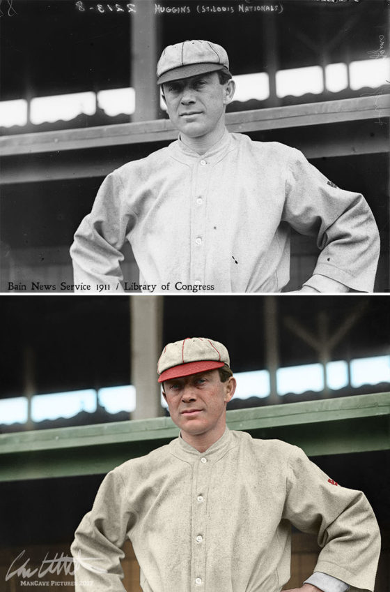 Stunning Century-Old Colorized Photos Of Baseball Players From Major ...
