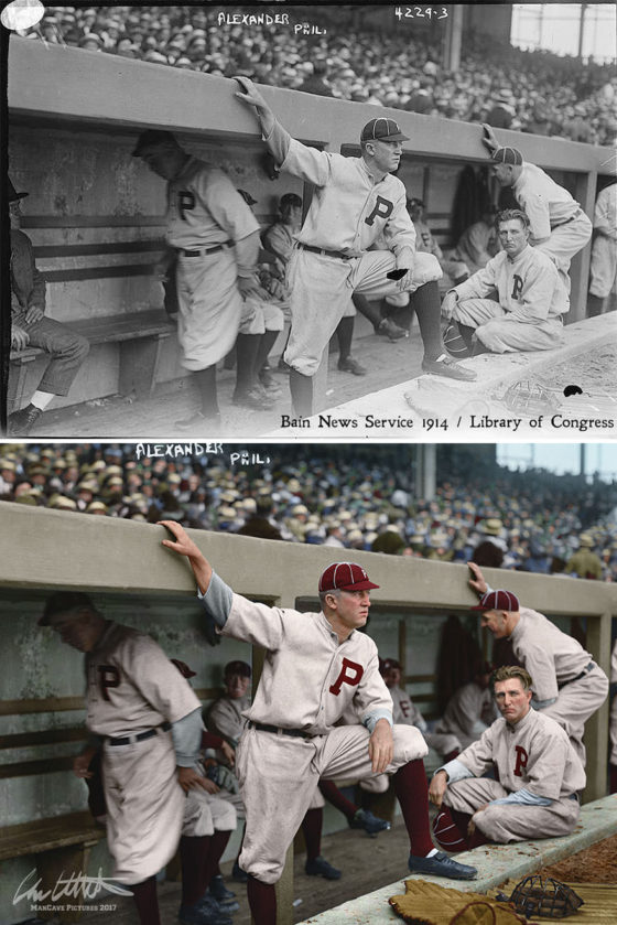 Stunning Century-Old Colorized Photos Of Baseball Players From Major ...