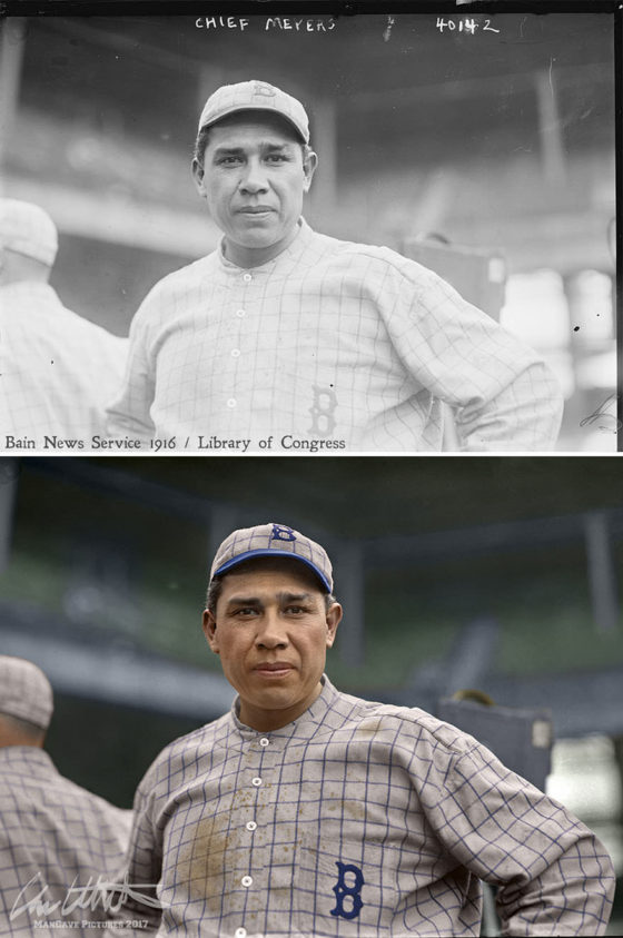 Stunning Century-Old Colorized Photos Of Baseball Players From Major ...