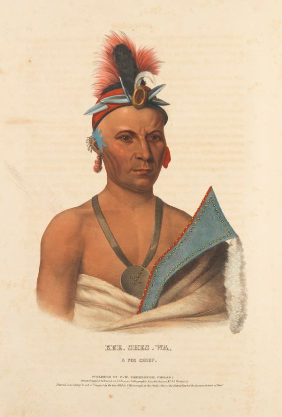 Historic Portraits of Chiefs of Native Indian Tribes of North America ...