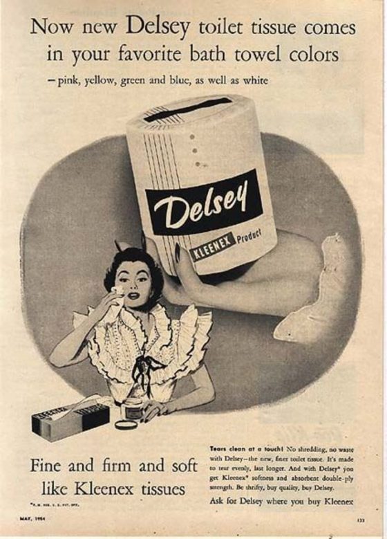 Vintage Ads Show How Companies Sold Toilet Papers from the Early-20th ...