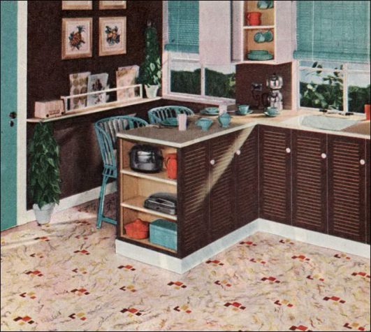 1940s Kitchen Styles: Beautiful Trendy American Kitchen Styles from the ...