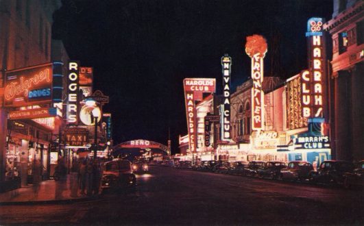 Stunning Real Photo Postcards Captured Street Scenes at Night in the 1960s