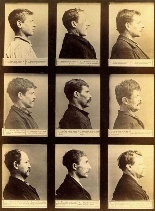 The Bertillon System, which classified Criminals according to their ...