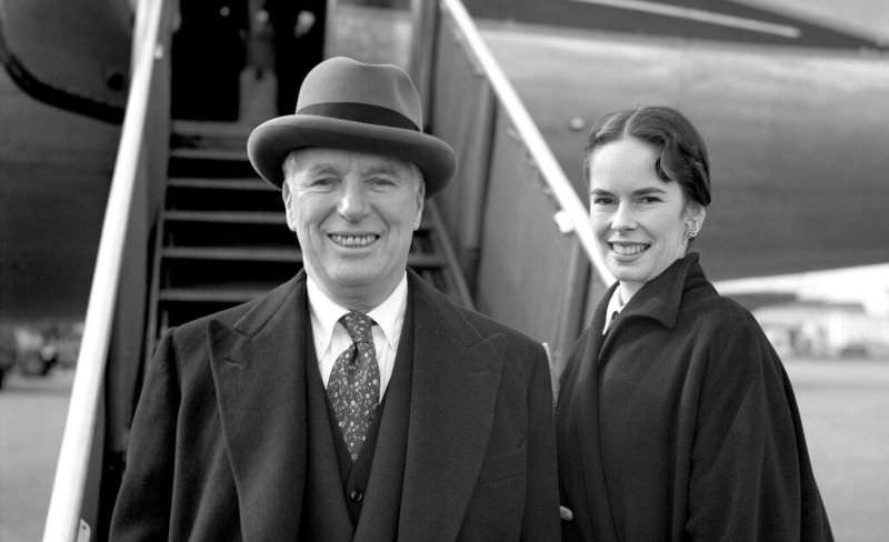 Beautiful Photos of Charlie Chaplin with his Last Wife Oona O’Neill