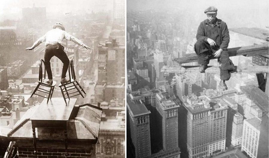 Daredevil Photos of People at The Extreme Heights from the Past that ...