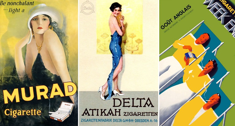 Vintage Cigarette and Cigar Advertising Posters from the 1920s and 1930s