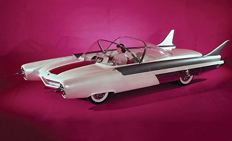 1954 Ford FX-Atmos: The Futuristic Car with Glass Dome Roof, Tail fins ...