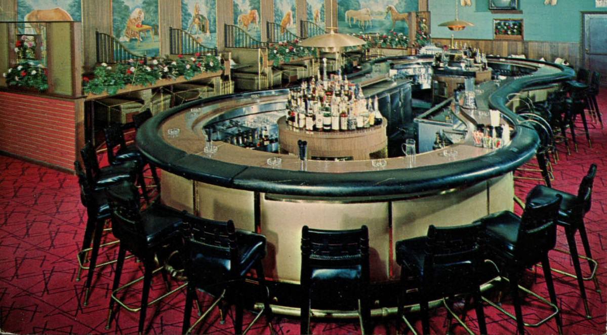 Stunning Postcards Show Interiors of America Cocktail Lounges from the ...