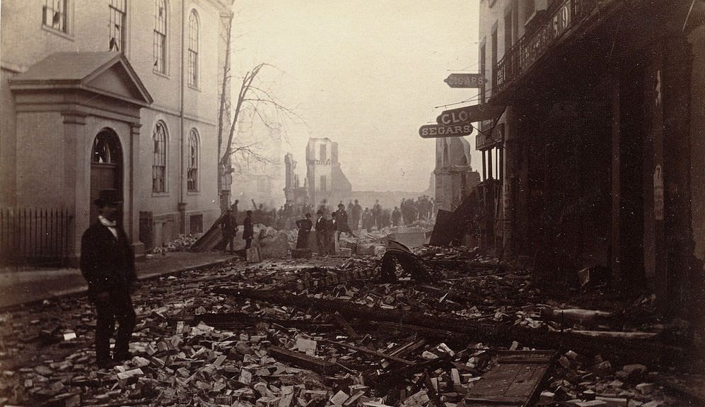 Great Boston Fire of 1872: Historical Photos depicting the Destruction ...