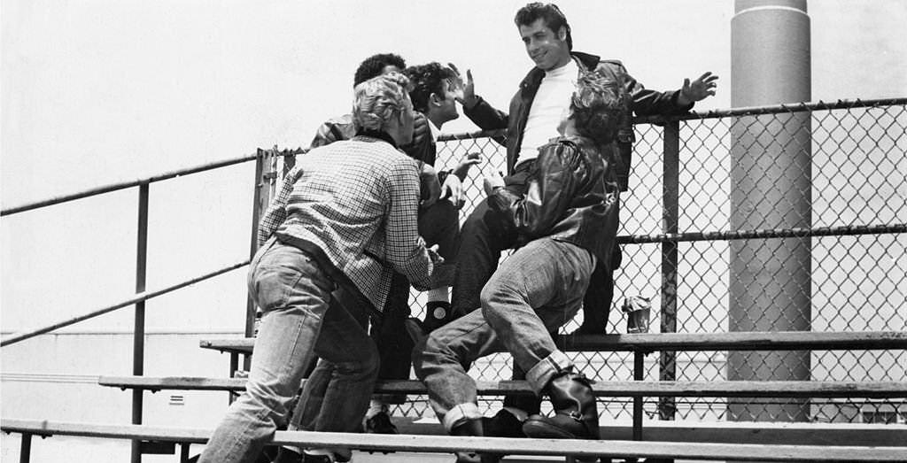 Stunning Behind-the-Scenes from the filming of 'Grease (1978)'