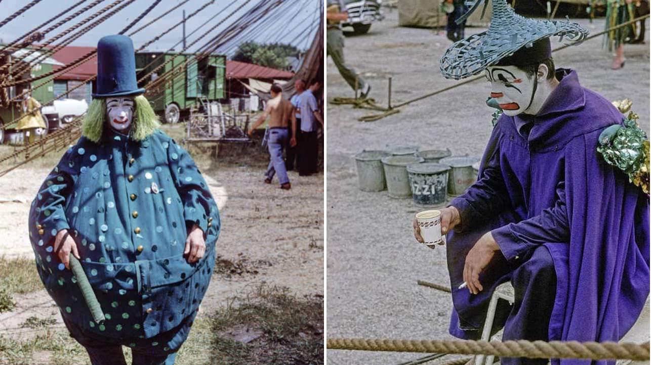 Stunning Vintage Photos of Circus Clowns from the 1940s and 1950s by ...