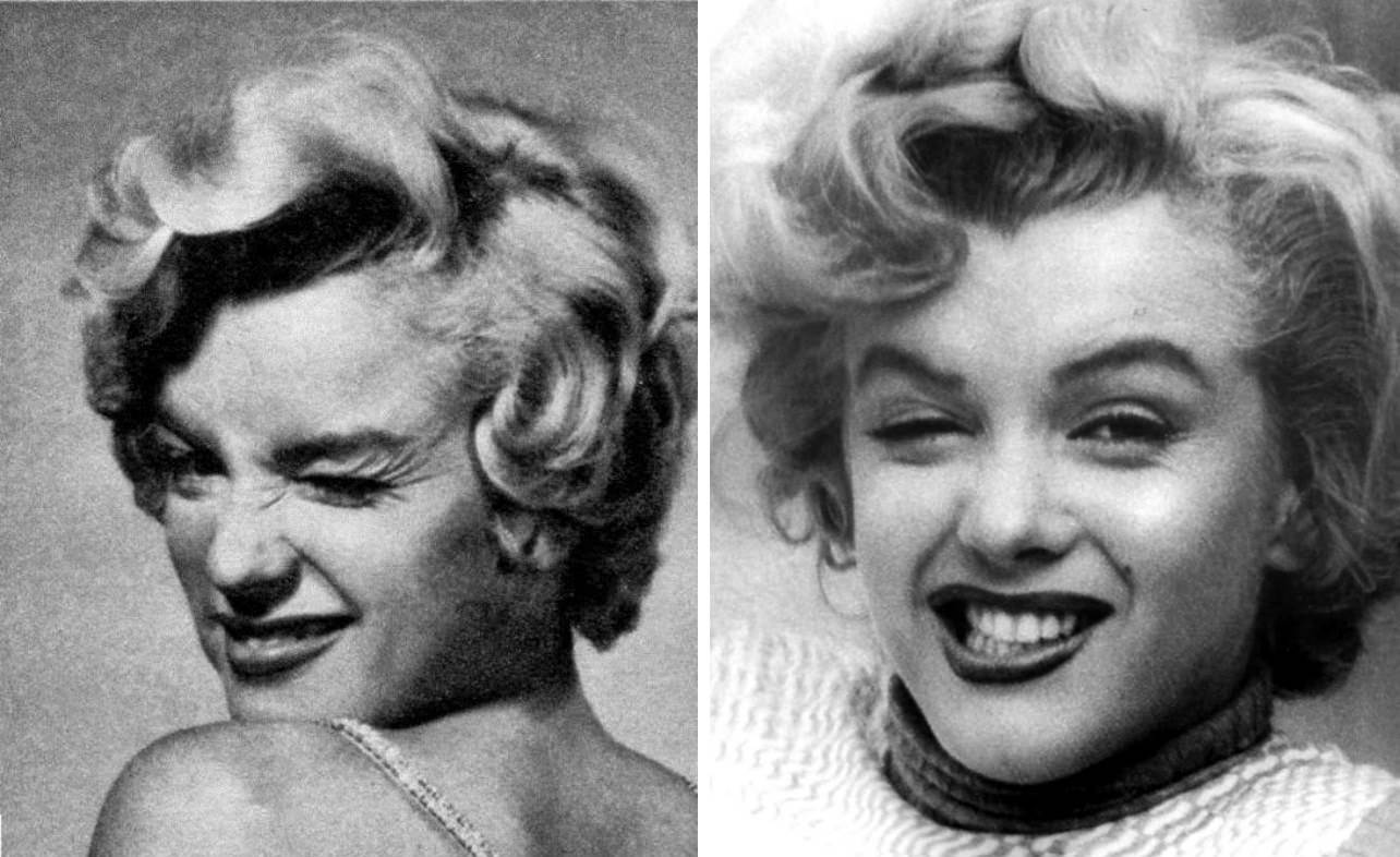 Goofy Photos of Marilyn Monroe making Funny Faces