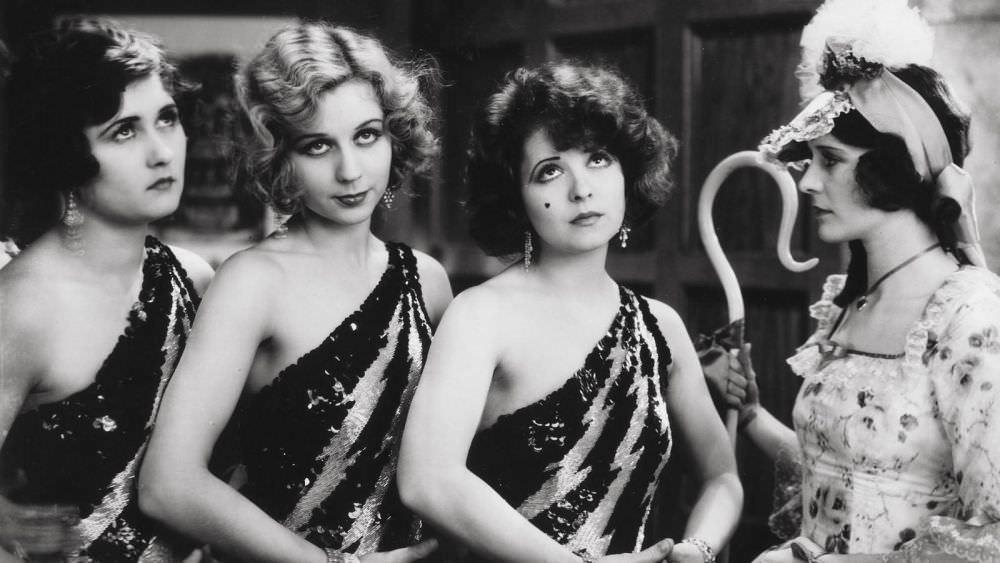 Glamorous Photos of Clara Bow in movie 'The Wild Party 1929'