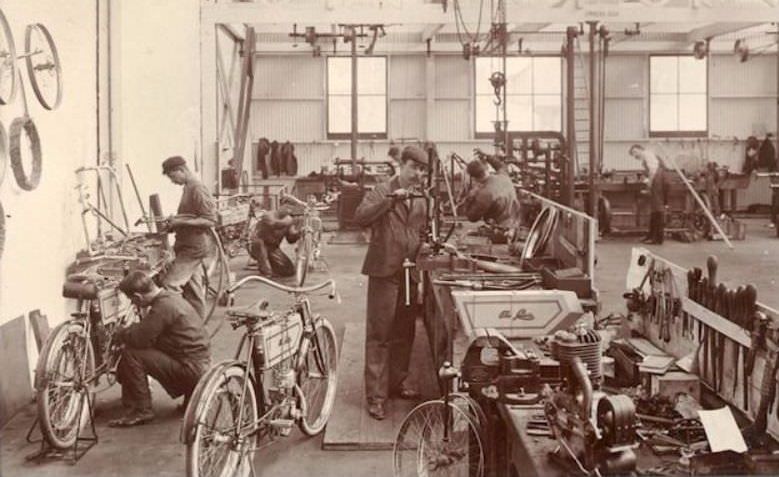 The Innovative Lewis Cycle and Motor Works Factory: A Look inside the ...