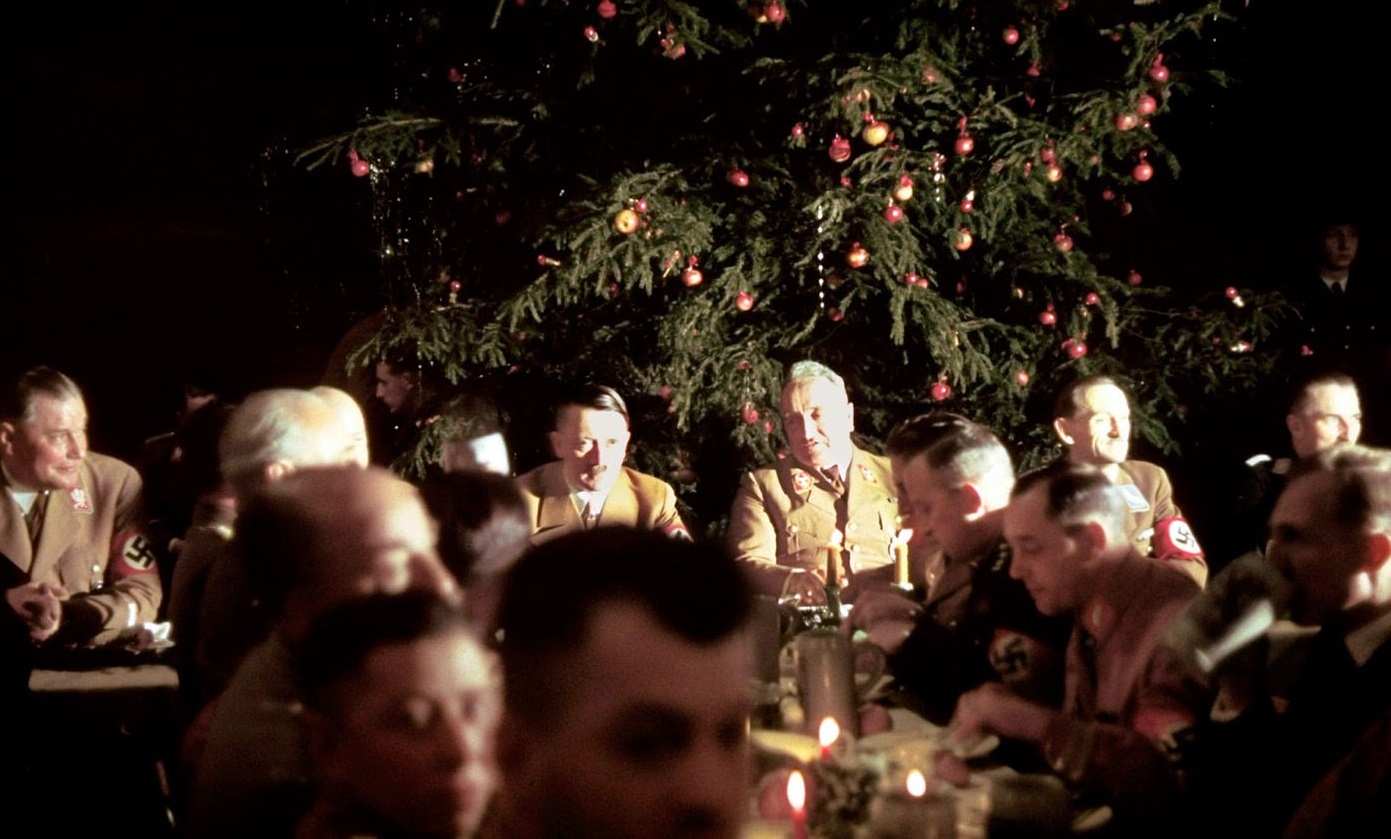 Hitler and Fellow Nazis Celebrating Christmas in December, 1941